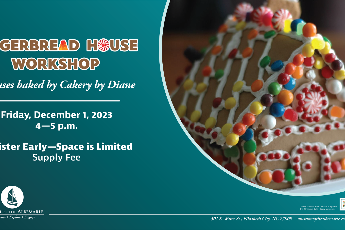 Annual Jingle Bells are Rocking at Museum of the Albemarle Gingerbread Workshop | NC DNCR